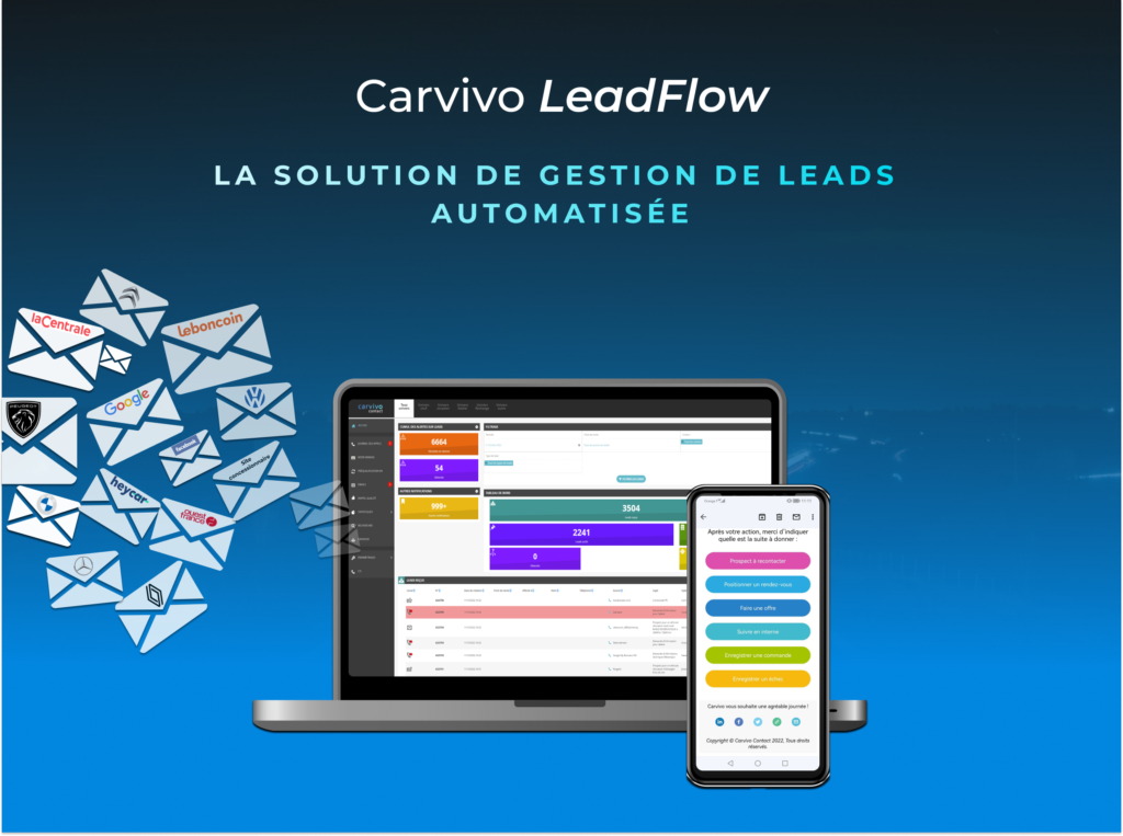 Outil de gestion de leads automatisée - Carvivo LeadFlow